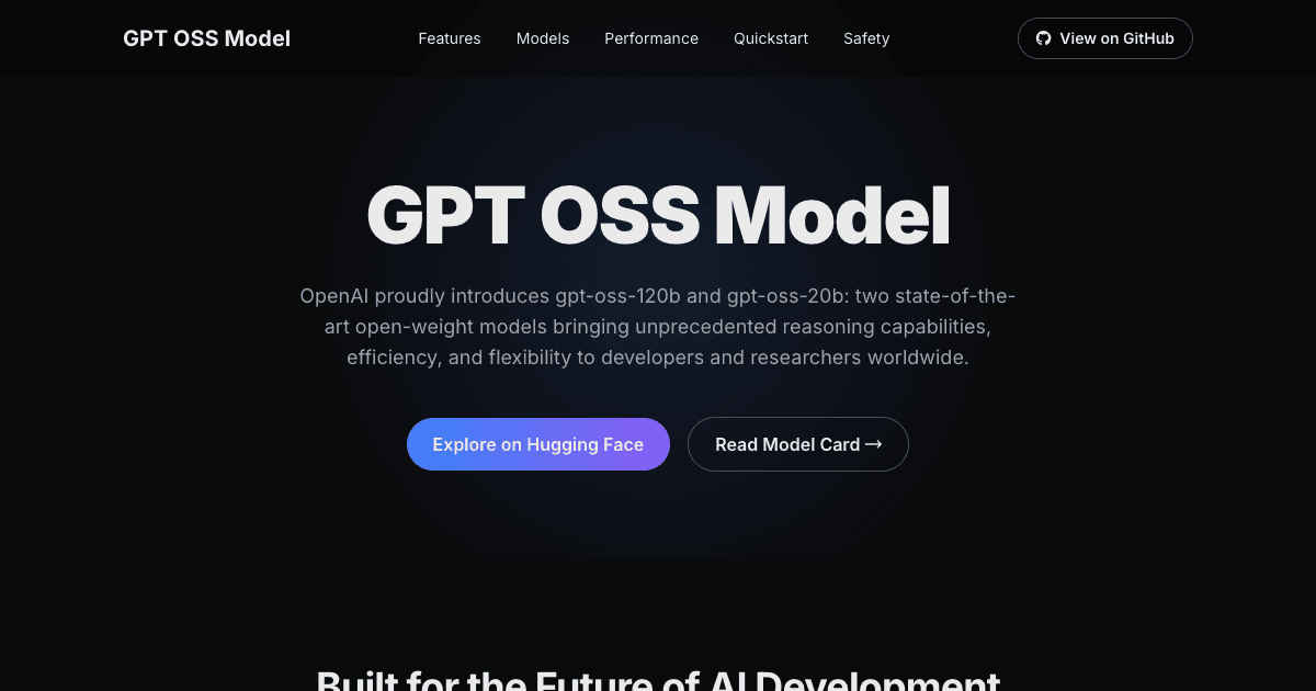 GPT-OSS - The Power of Open AI, Now Unleashed